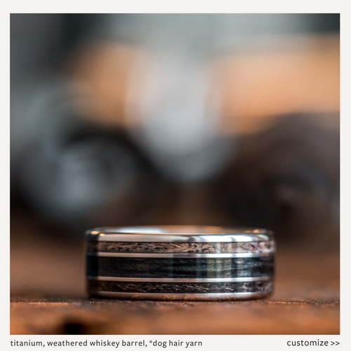 Custom Titanium and Gold Rings – Rustic and Main