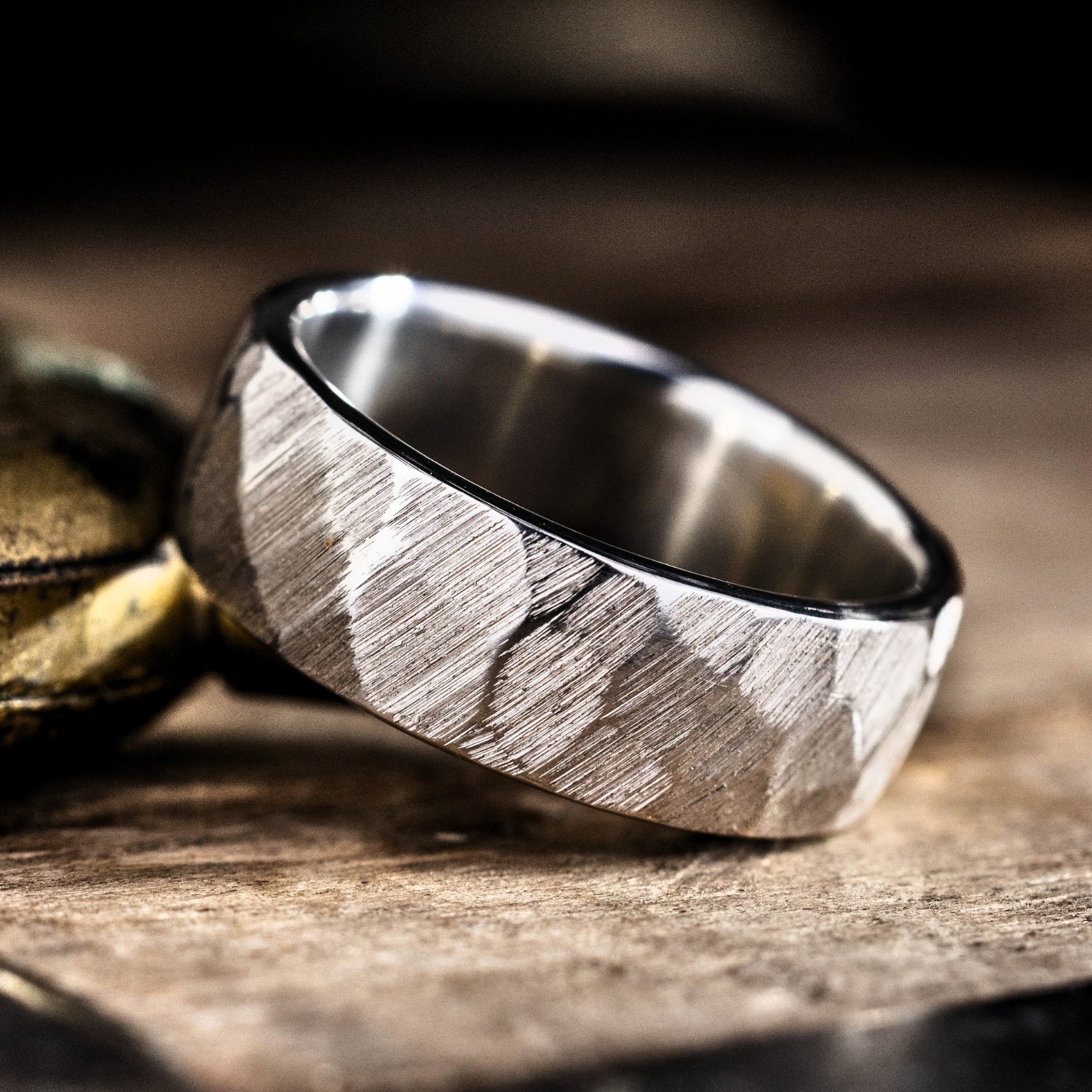 The Apollo | Men's Faceted Silver Ring | Rustic & Main – Rustic and Main
