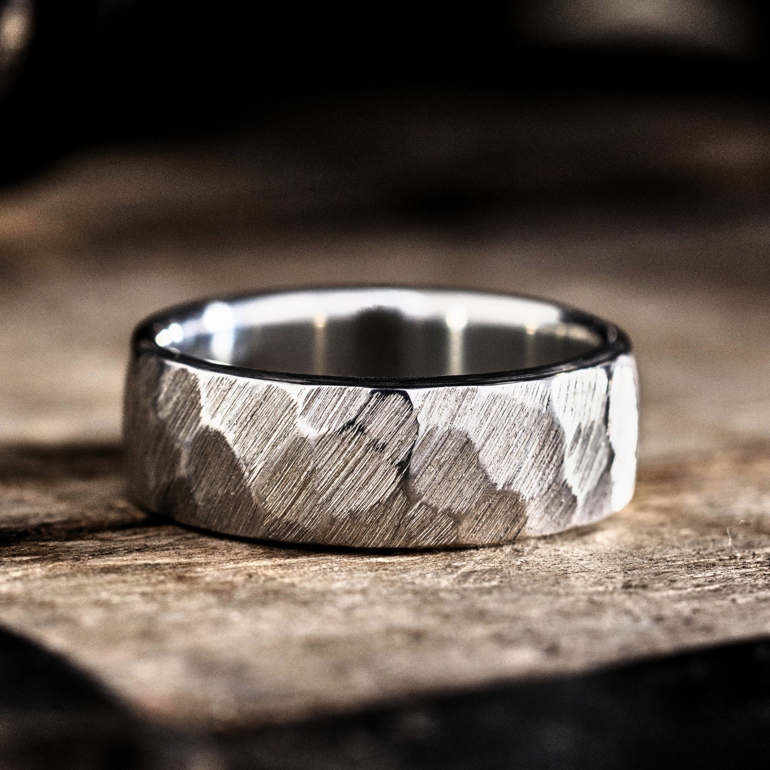 The Apollo | Men's Faceted Silver Ring | Rustic & Main – Rustic and Main